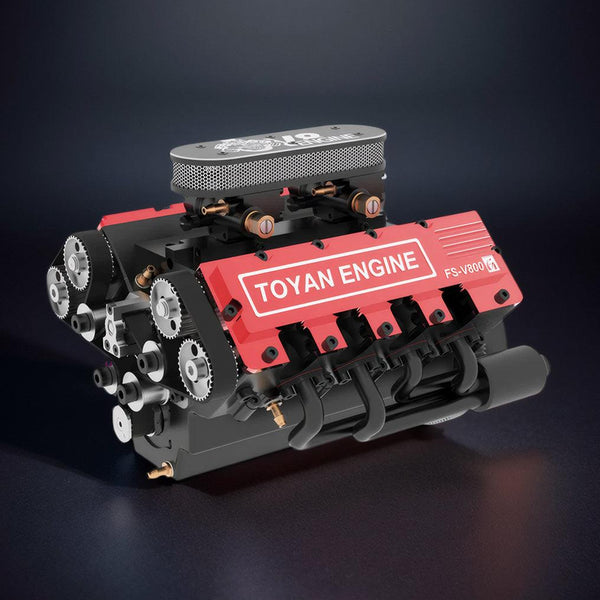 Puzzloria | DIY V8 Engine Model That Run 28cc Gasoline/Nitro Engine KIT ...