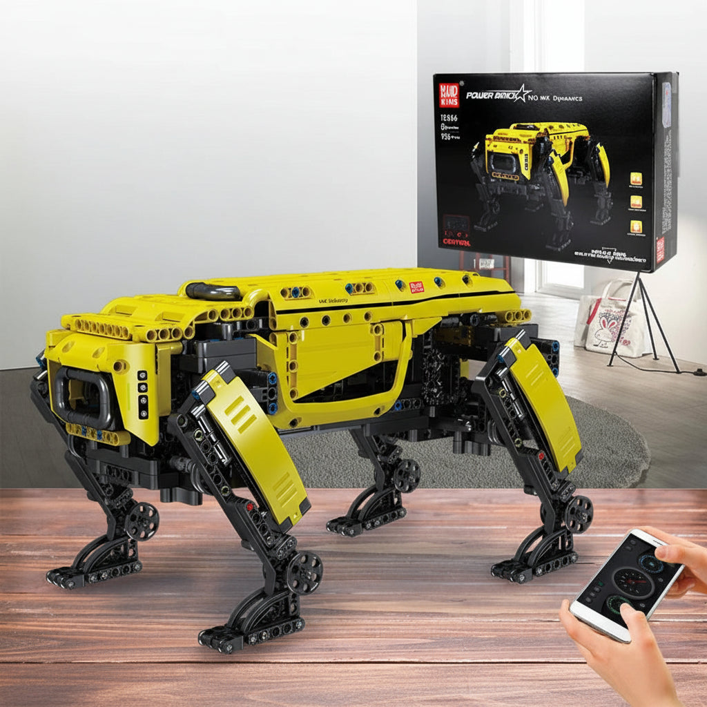 Power Robot Dog Building Blocks 936pcs | RC Motorized Walking STEM Kit ...