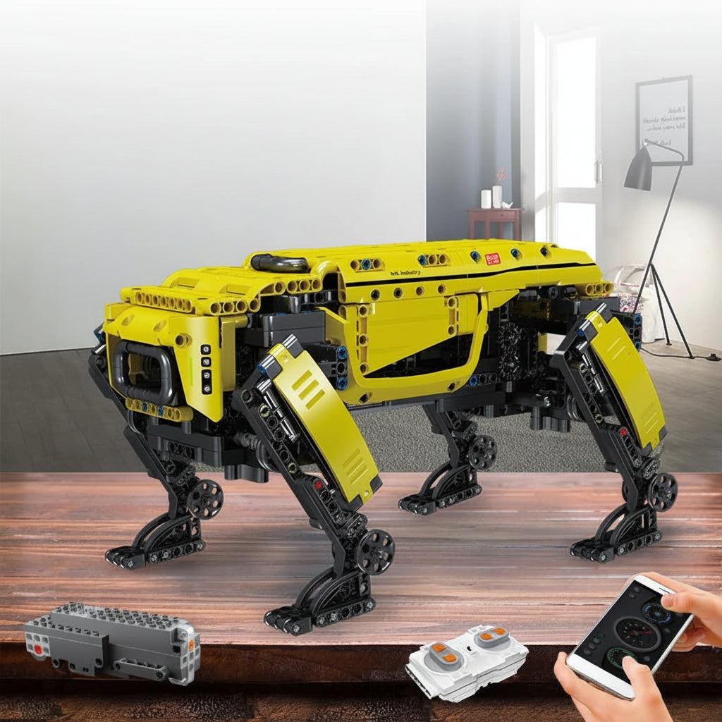 Power Robot Dog Building Blocks 936pcs | RC Motorized Walking STEM Kit ...